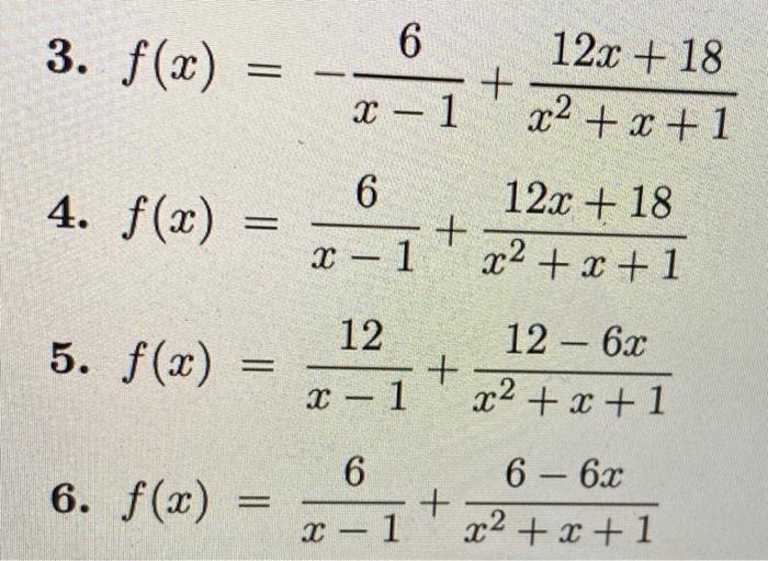 Solved Rewrite the expression f(x) = 18x (x - 1)(x2 + x + 1) | Chegg.com