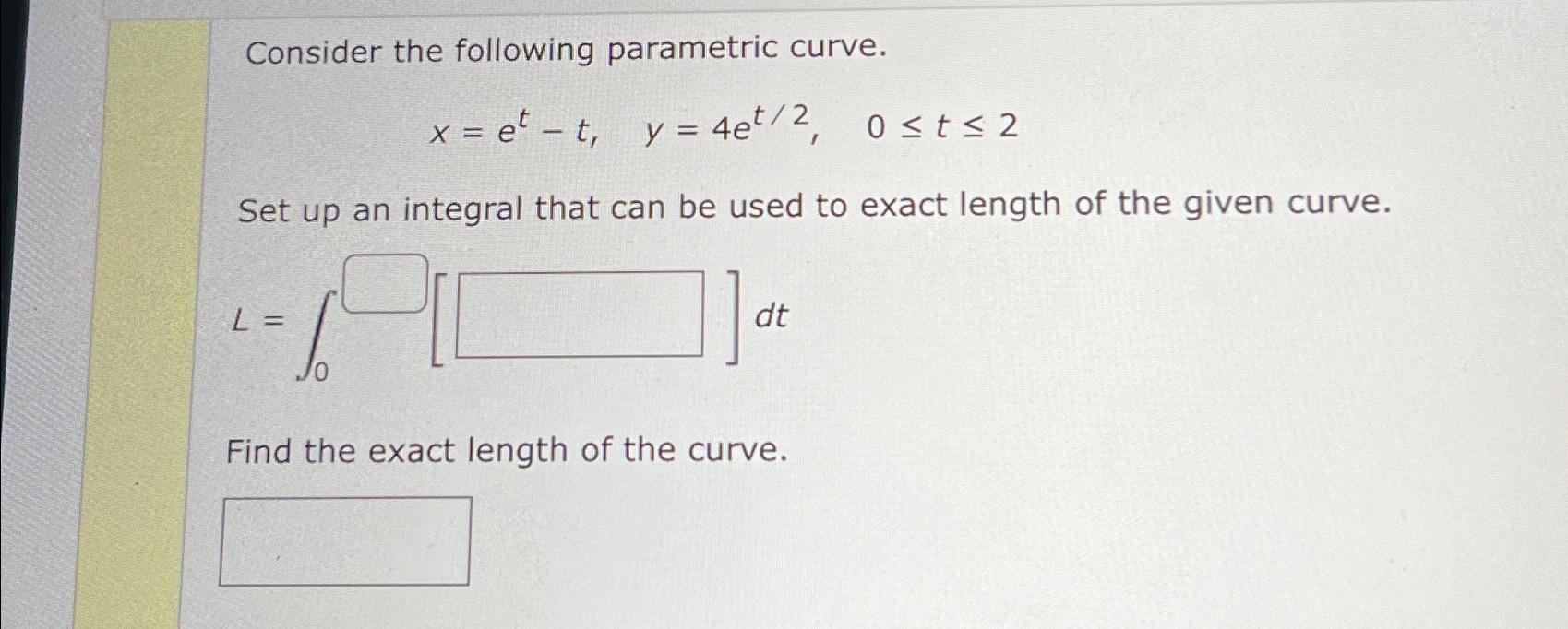 Solved Consider the following parametric | Chegg.com