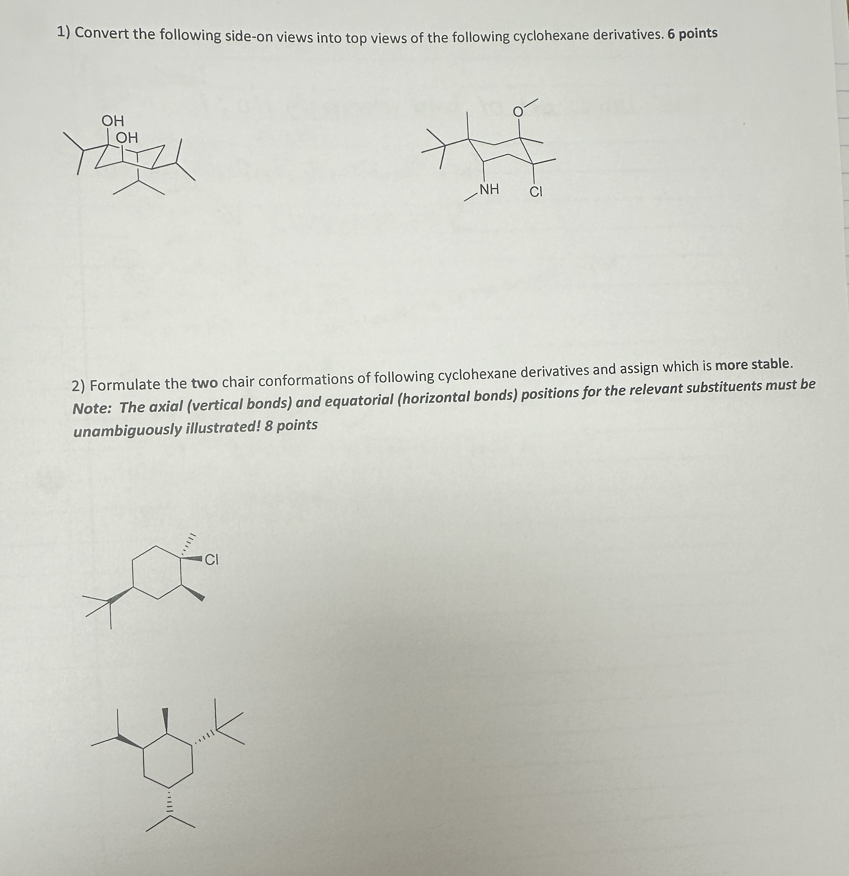 Solved Convert the following side-on views into top views of | Chegg.com