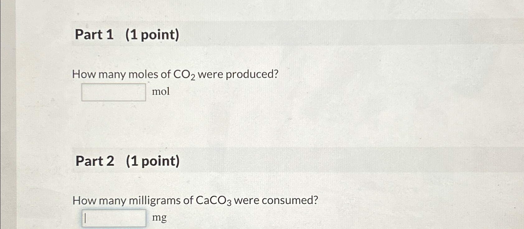 Solved 03 ﻿Question (2 ﻿points)Acid precipitation dripping | Chegg.com