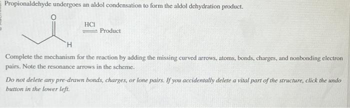 Solved Propionaldehyde undergoes an aldol condensation to | Chegg.com