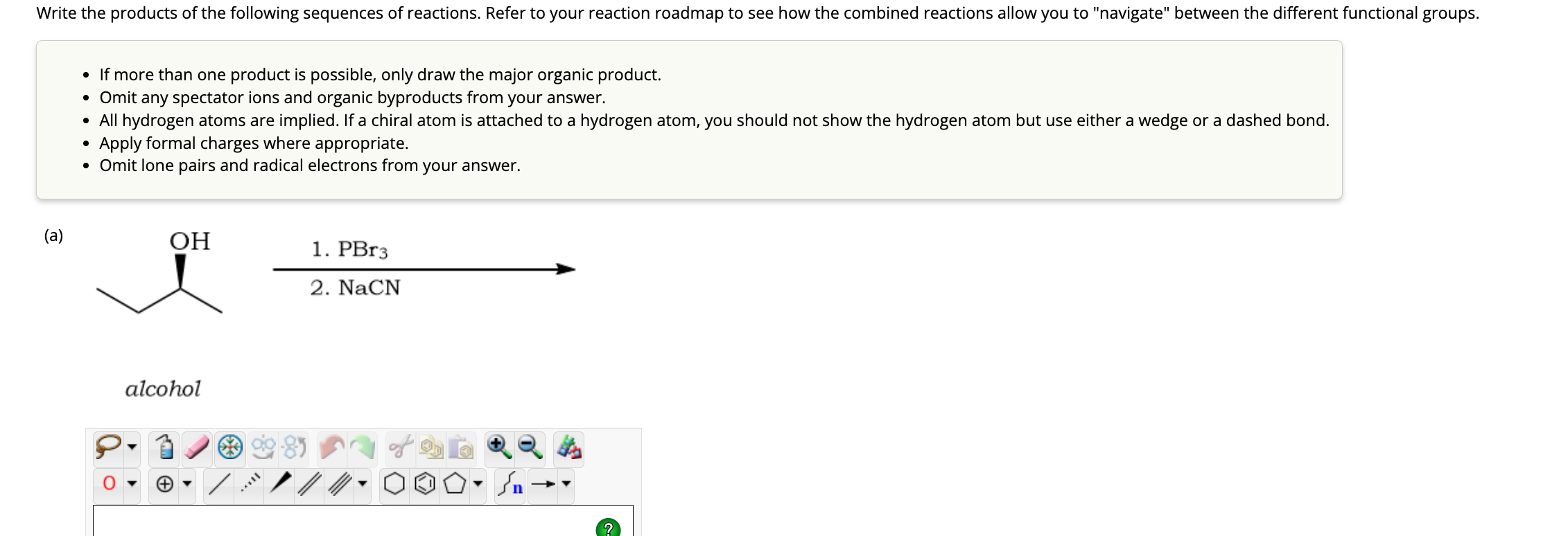 Solved Write the products of the following sequences of | Chegg.com