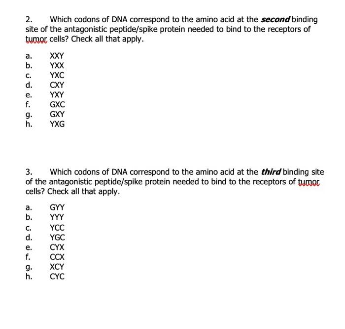 Step 3: Use a genetic code to design a sequence of | Chegg.com