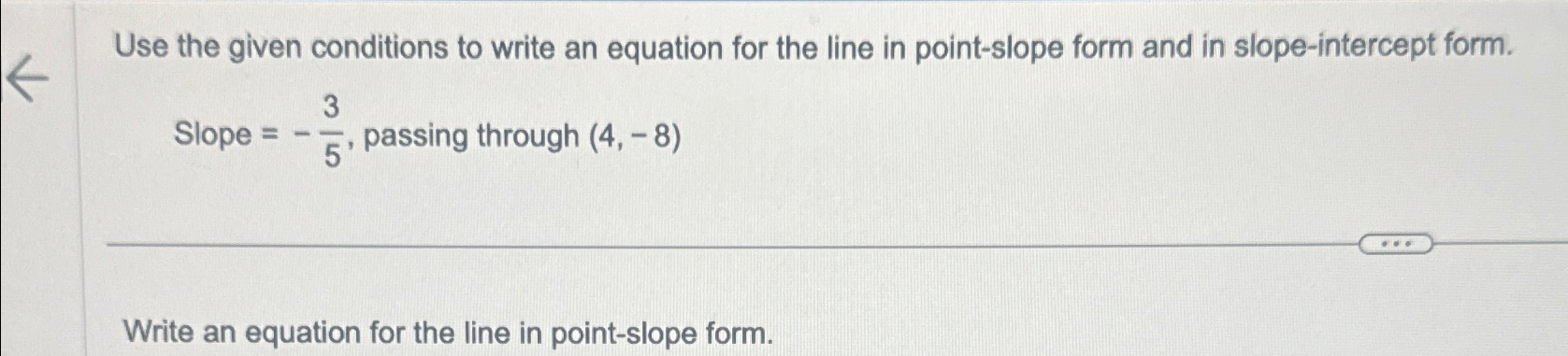 Solved Use the given conditions to write an equation for the | Chegg.com
