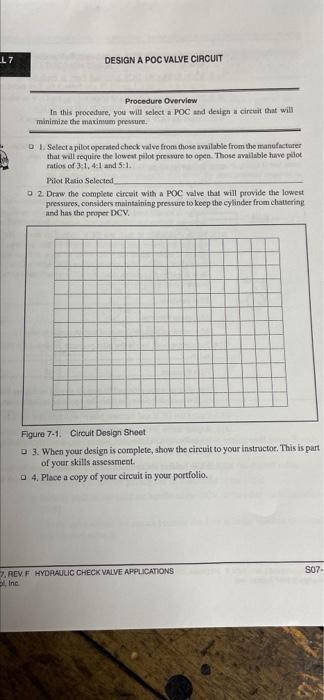 Solved L7 DESIGN A POC VALVE CIRCUIT Procedure Overview In | Chegg.com