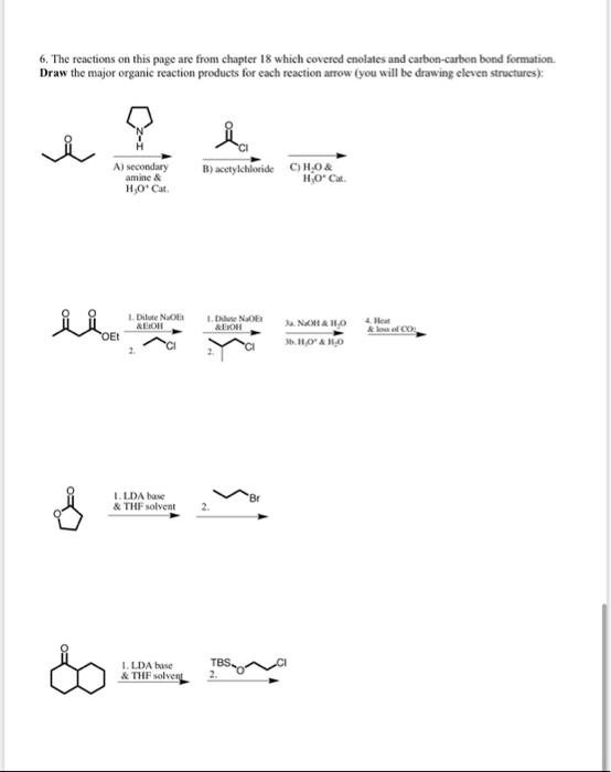 Solved The reactions on this page are from chapter 18 which | Chegg.com