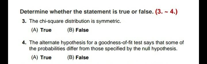 Solved Determine whether the statement is true or false. (3. | Chegg.com