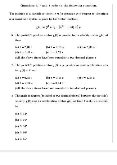 Solved Questions 6 7 ﻿and 8 ﻿refer To The Following 