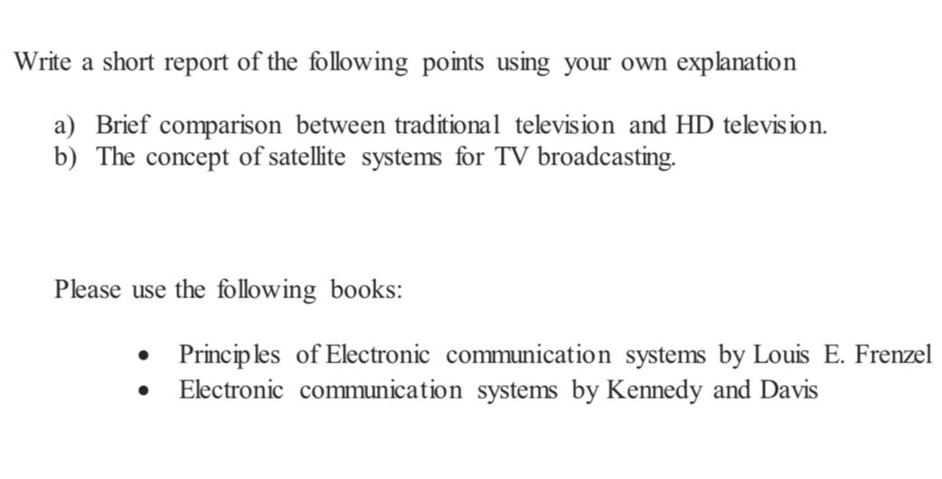 Solved Write a short report of the following points using | Chegg.com