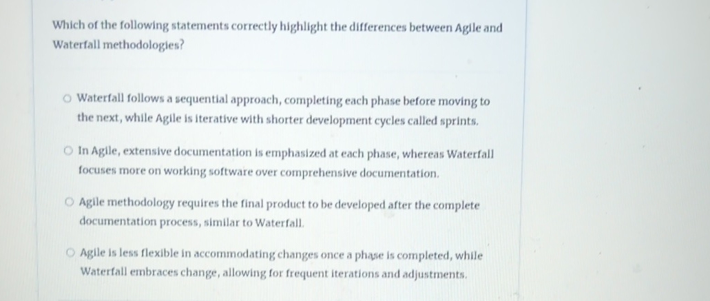 Solved Which of the following statements correctly highlight | Chegg.com