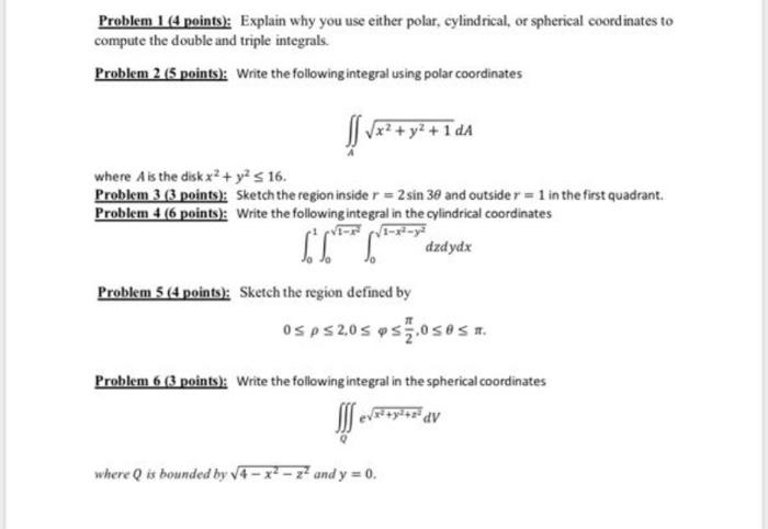 Solved Problem 1 (4 points): Explain why you use either | Chegg.com