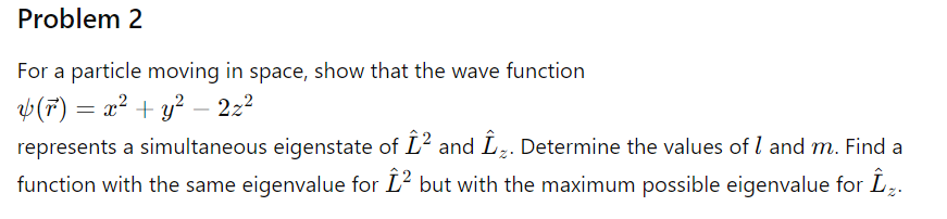 Solved Problem 2For a particle moving in space, show that | Chegg.com Solved Problem 2For a particle moving in space, show that | Chegg.com