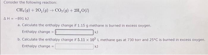 Solved Consider the following reaction: | Chegg.com