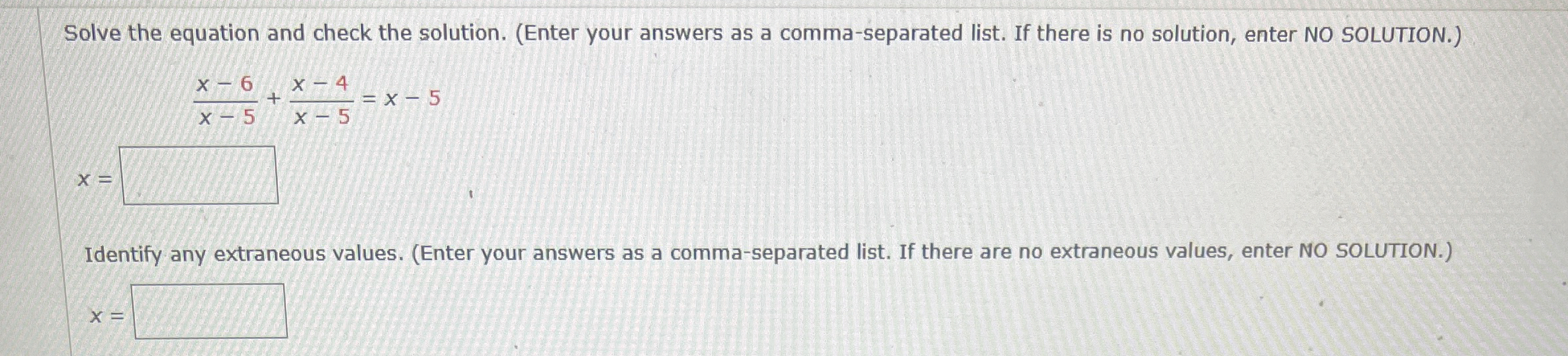 Solved Solve the equation and check the solution. (Enter | Chegg.com