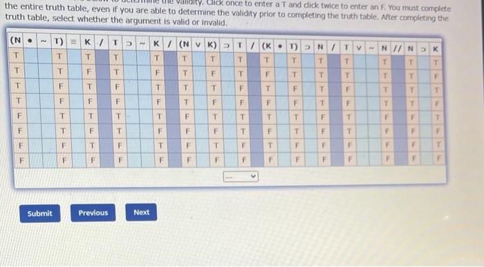 Solved Fill in the truth table below to determine the | Chegg.com
