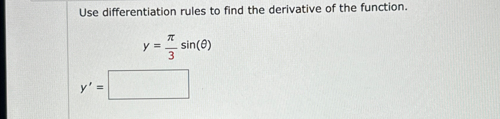 Solved Use differentiation rules to find the derivative of | Chegg.com