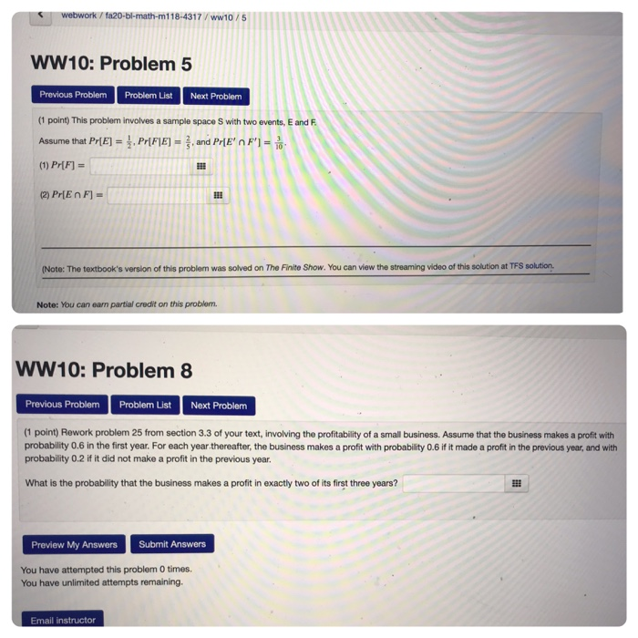 Solved webwork/fa20-6l-math-m118-4317 / ww10/5 WW10: Problem | Chegg.com