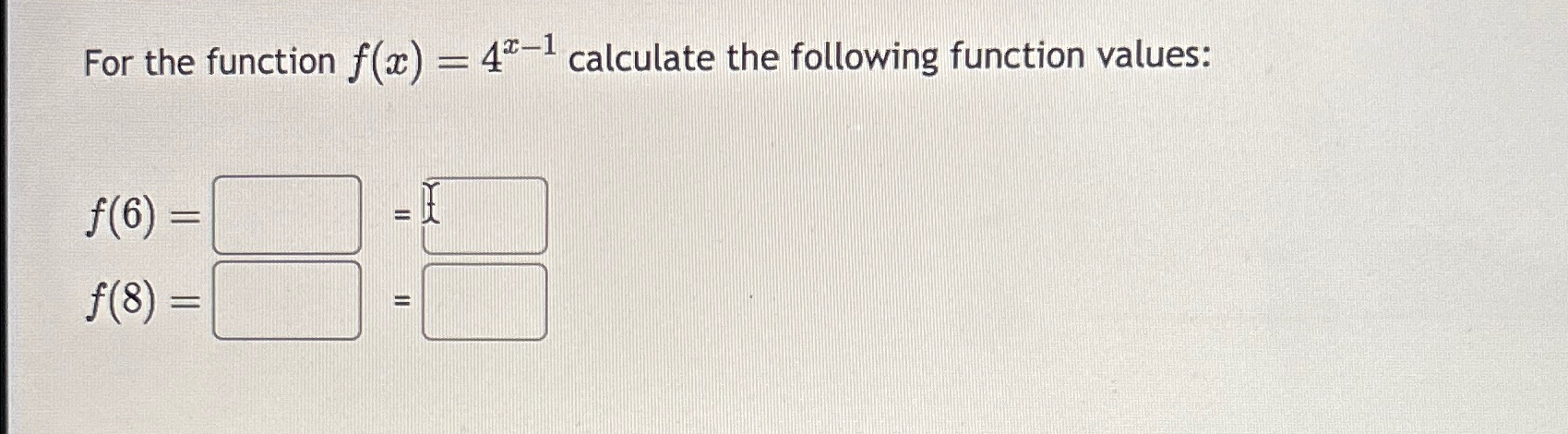 Solved For the function f(x)=4x-1 ﻿calculate the following | Chegg.com