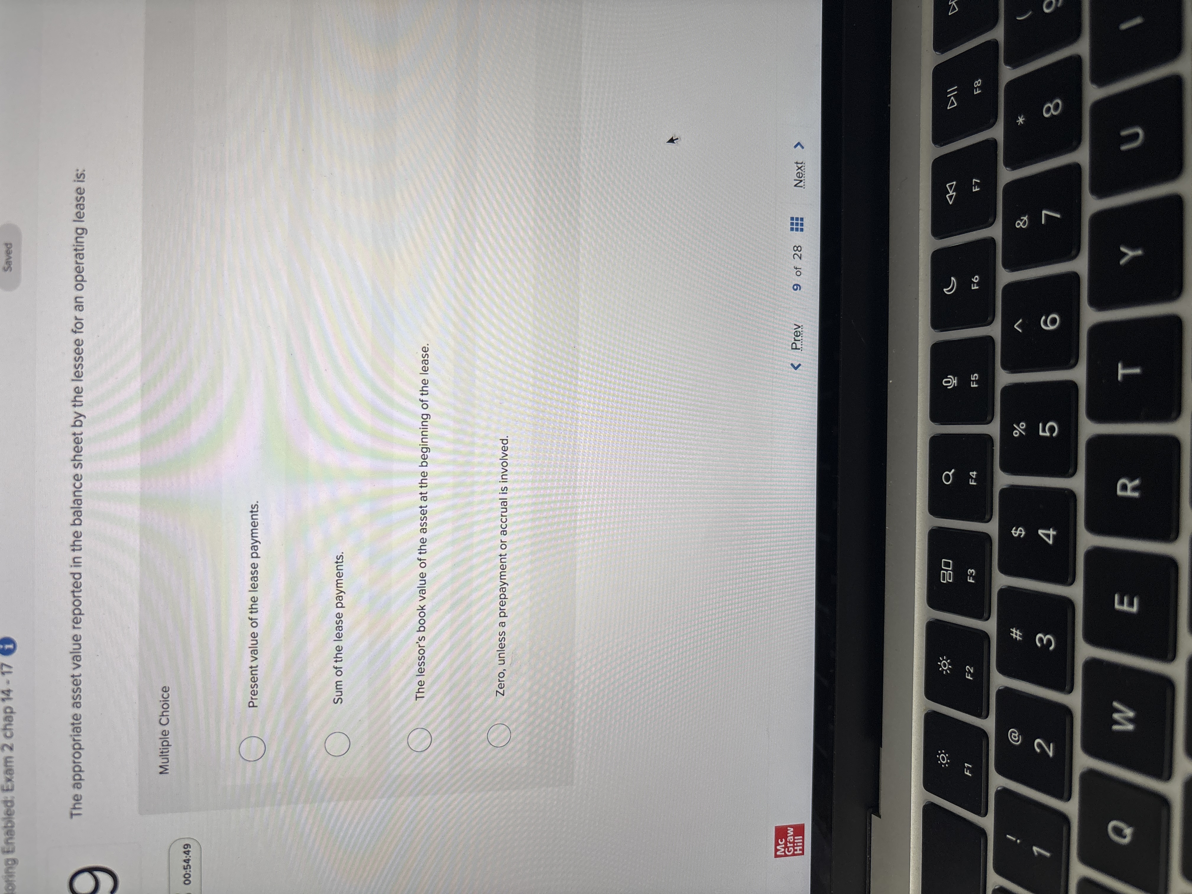 Solved Oring Enabled: Exam 2 ﻿chap 14 - 17 (i)SavedThe | Chegg.com