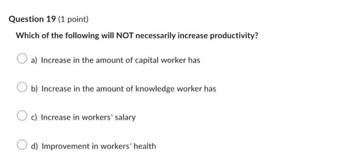 Solved Which of the following is an example of diminishing | Chegg.com