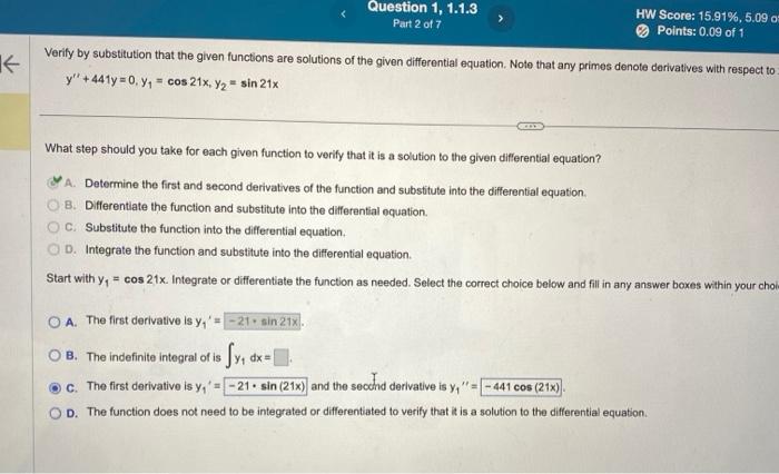 Solved How should the first-order differential equation | Chegg.com