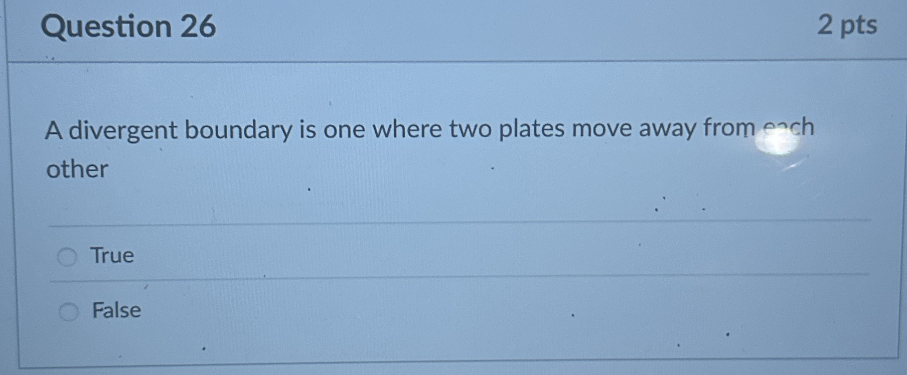 Solved Question 26A divergent boundary is one where two | Chegg.com