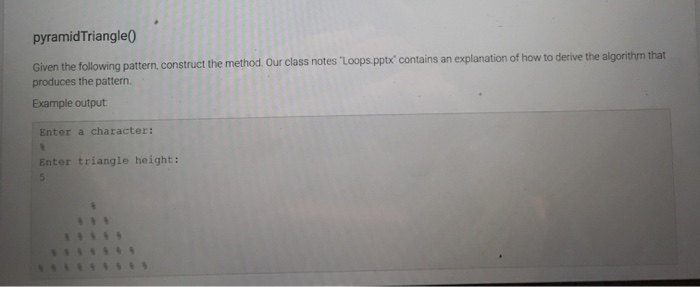 Solved 8.60 Lab 13a: More Triangles This program expands and | Chegg.com