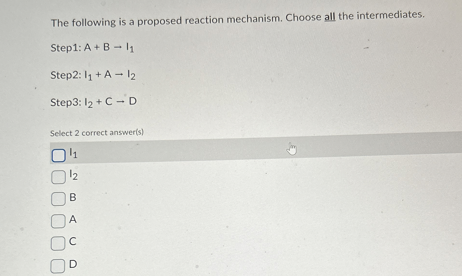 Solved The following is a proposed reaction mechanism. | Chegg.com