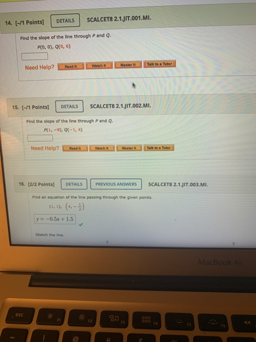 Solved 14. (-/1 Points) DETAILS SCALCET8 2.1.JIT.001.MI. | Chegg.com Solved 14. (-/1 Points) DETAILS SCALCET8 2.1.JIT.001.MI. | Chegg.com