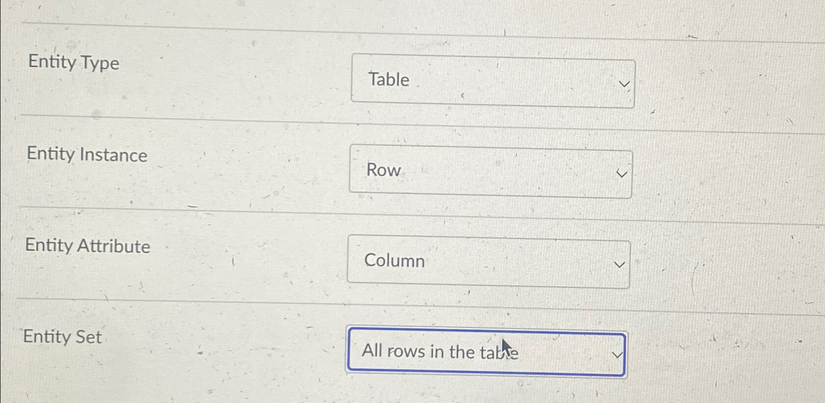 Solved Entity TypeEntity InstanceEntity AttributeEntity Set | Chegg.com