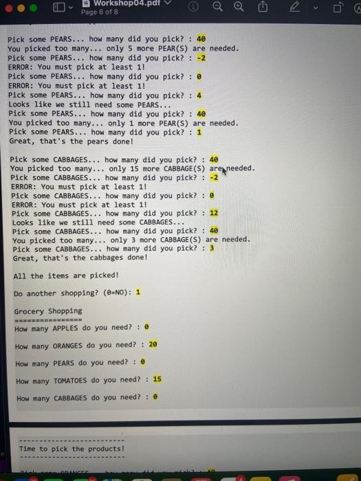 Solved 1. Review the "Part-2 Output Example" (next section) | Chegg.com