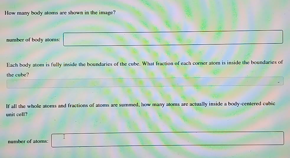 Solved Consider the body-centered cubic unit cell shown in | Chegg.com