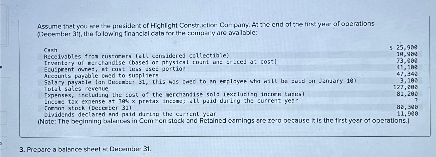 Solved Assume that you are the president of Highlight | Chegg.com