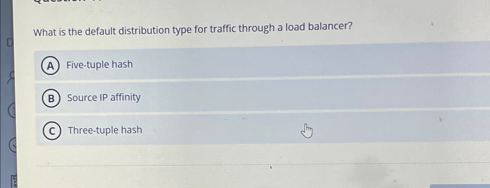 Solved What is the default distribution type for traffic | Chegg.com