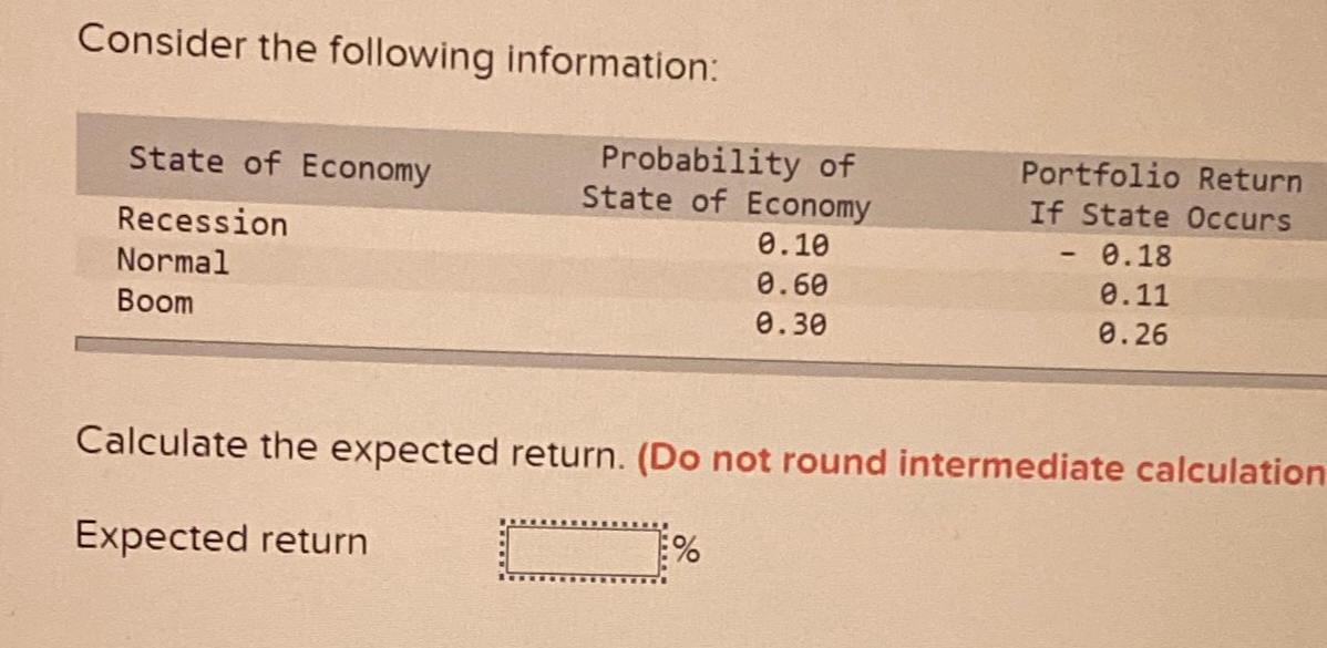 Solved Consider the following information:\table[[State of | Chegg.com