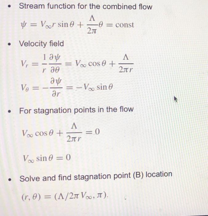 Solved - Stream function for the combined flow | Chegg.com