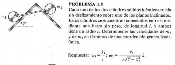 Solved Each of the two identical solid cylinders rolls | Chegg.com