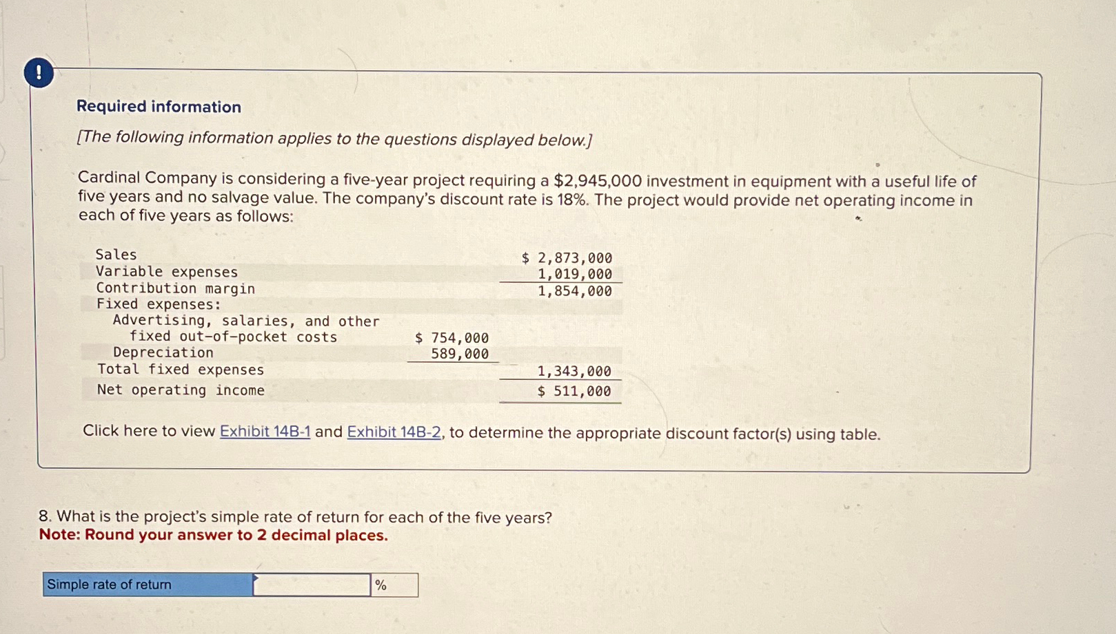Solved Required information[The following information | Chegg.com