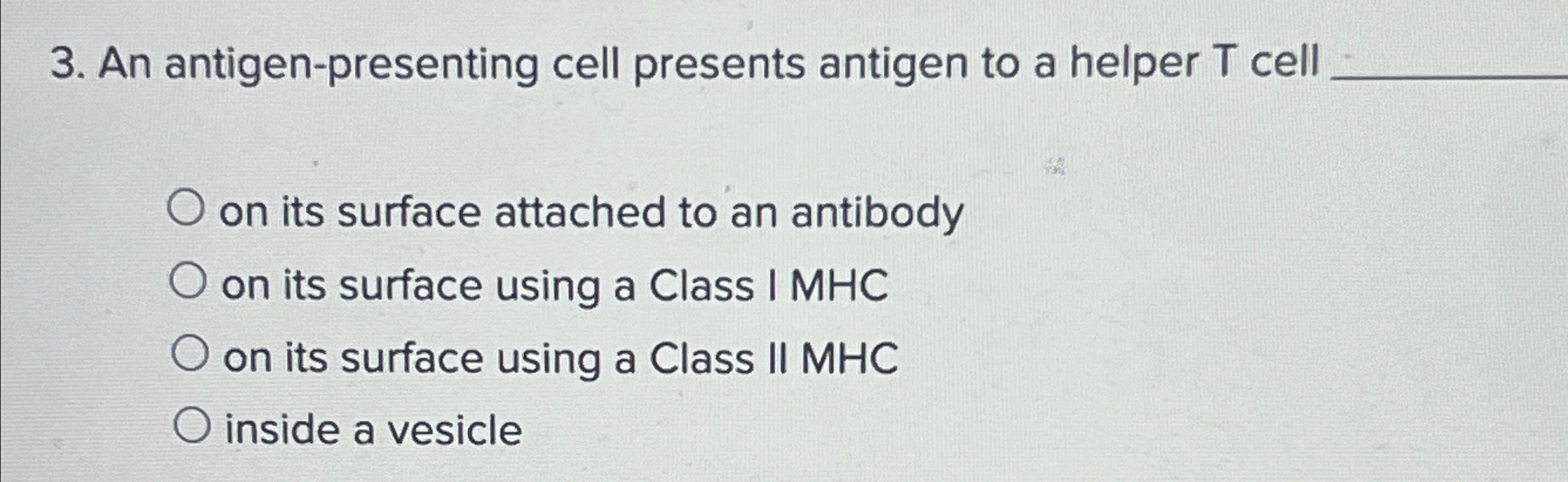 Solved An antigen-presenting cell presents antigen to a | Chegg.com