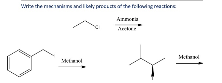 Solved Write the mechanisms and likely products of the | Chegg.com