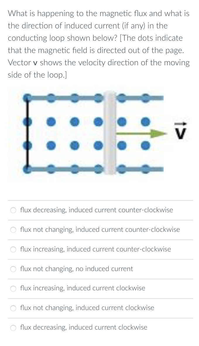 Solved What is happening to the magnetic flux and what isthe | Chegg.com