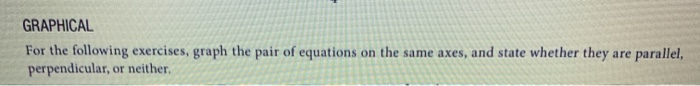 Solved GRAPHICAL For the following exercises, graph the pair | Chegg.com