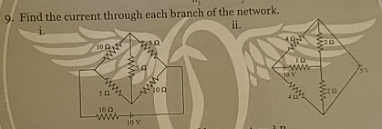 Solved Find the current through each branch of the | Chegg.com