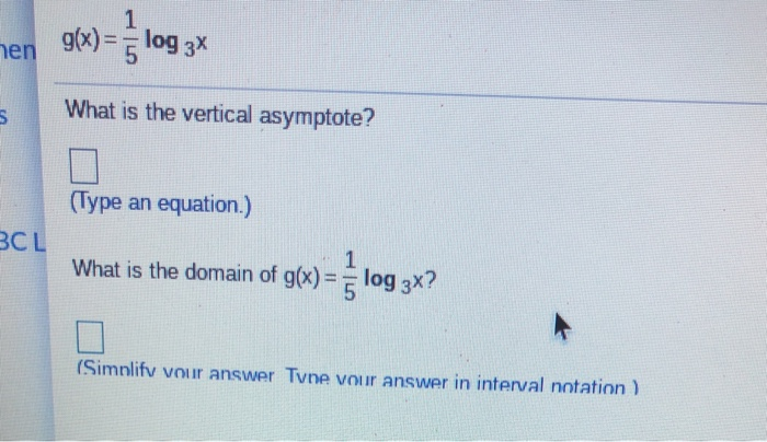 Solved 6 of 18 (2 complete) Begin by graphing f(x)= log 3x. | Chegg.com