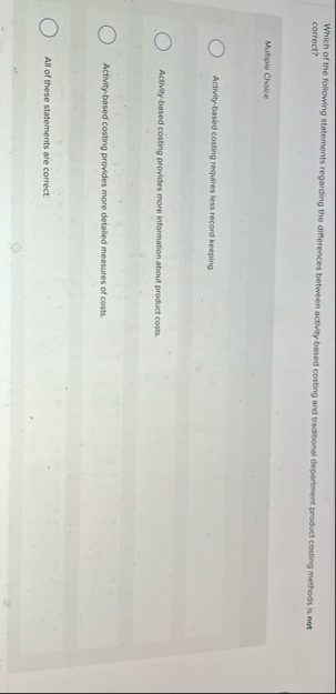 Solved Which of the following statements regarding the | Chegg.com