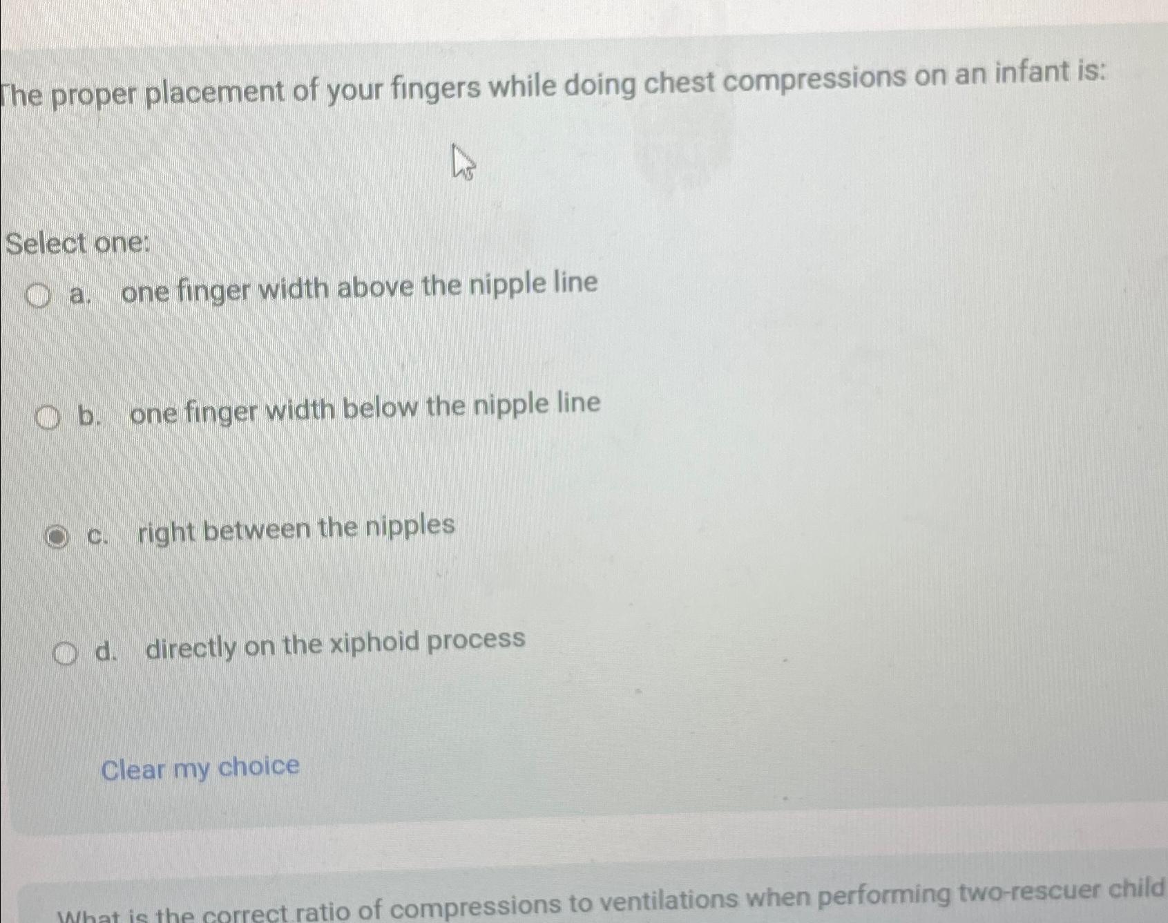 Solved The proper placement of your fingers while doing | Chegg.com
