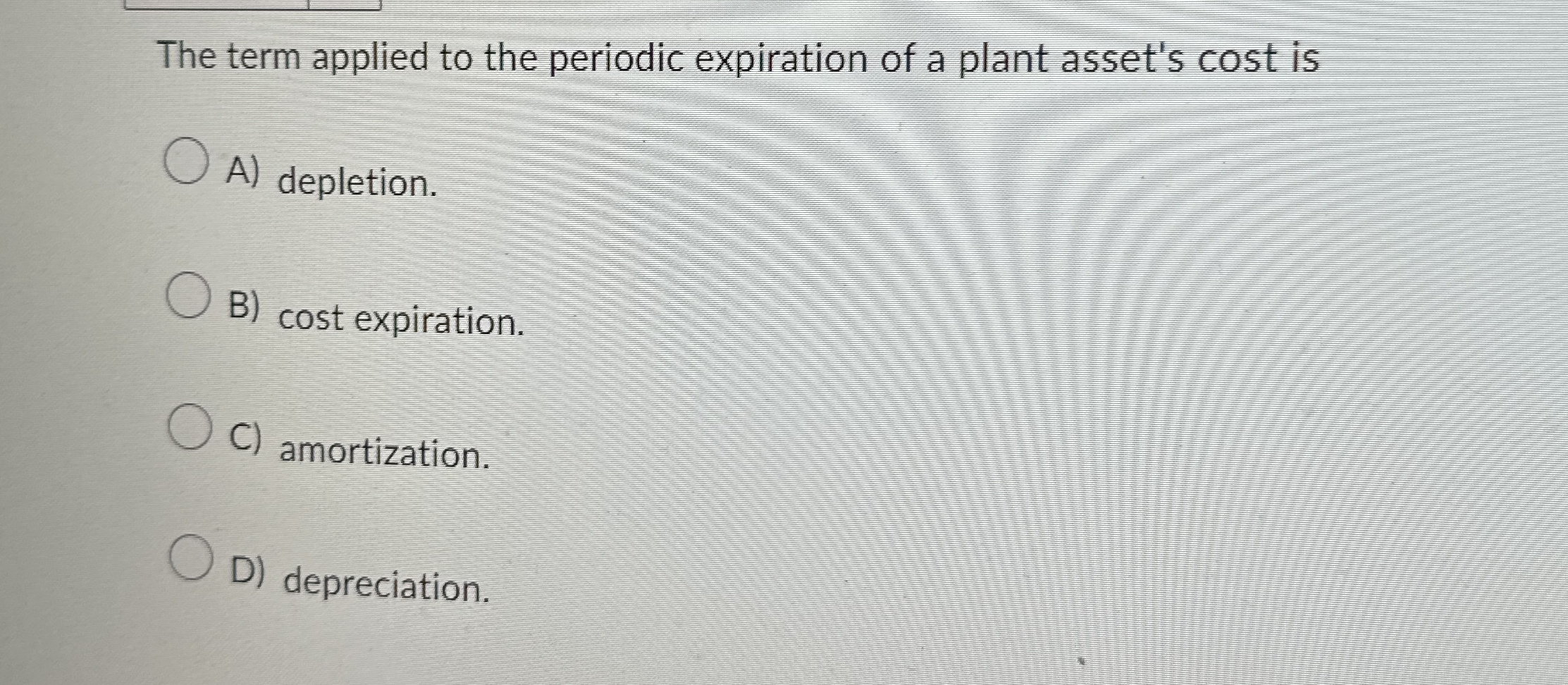 Solved The term applied to the periodic expiration of a | Chegg.com