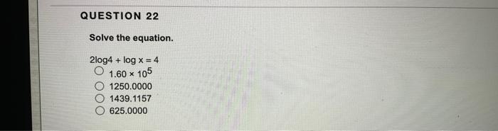 Solved Solve the equation. | Chegg.com