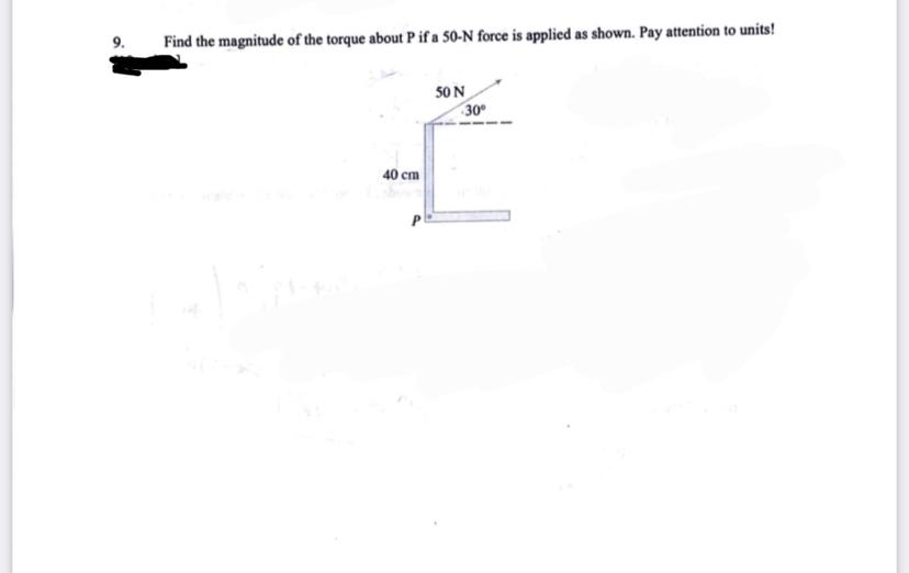 Solved Find the magnitude of the torque about P ﻿if a 50-N | Chegg.com