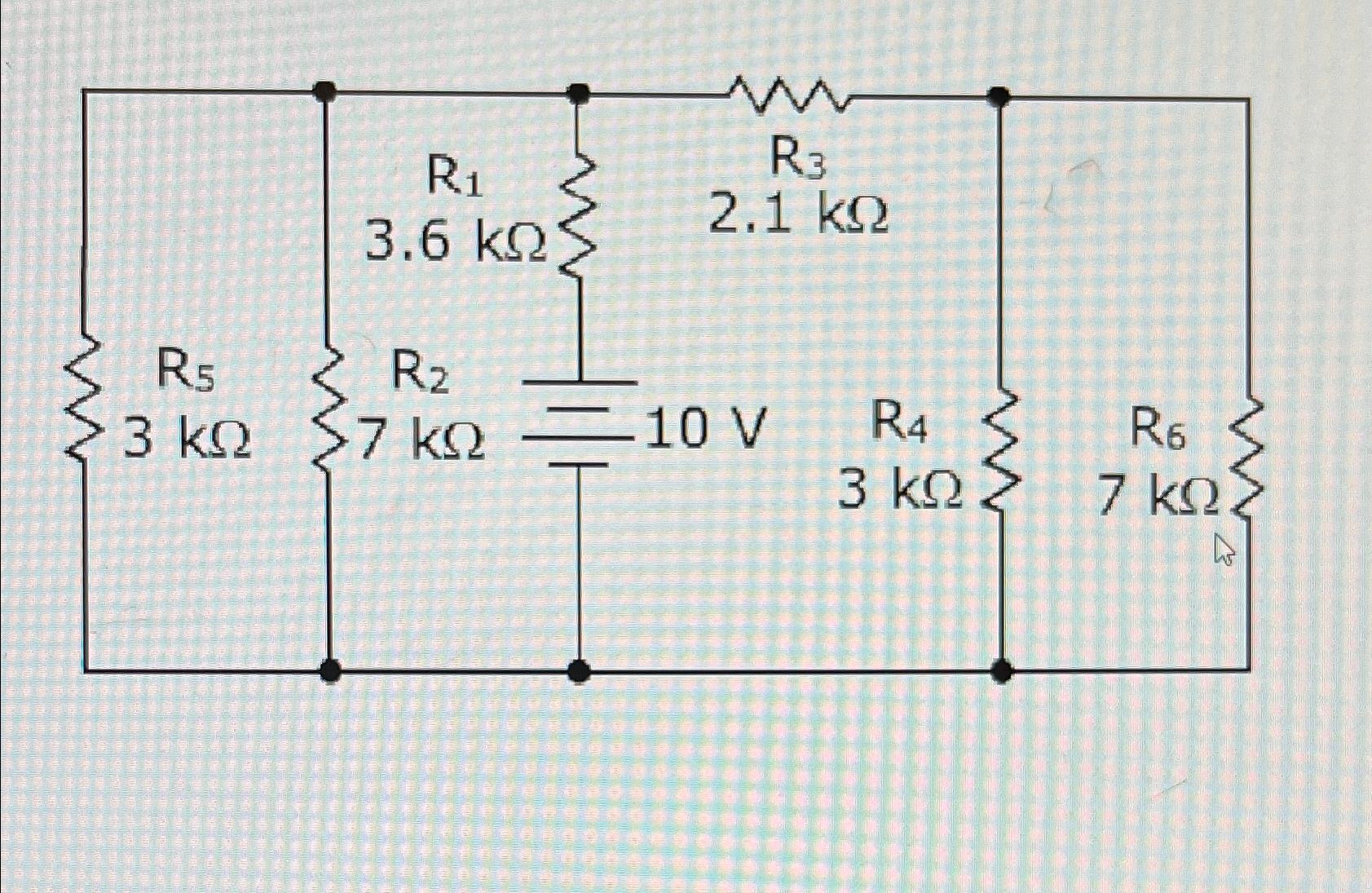 Find Voltage and power of each resistor. | Chegg.com